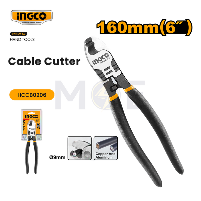 INGCO Cable Cutter 6" Ø9mm Rubber Handle – MOElectric