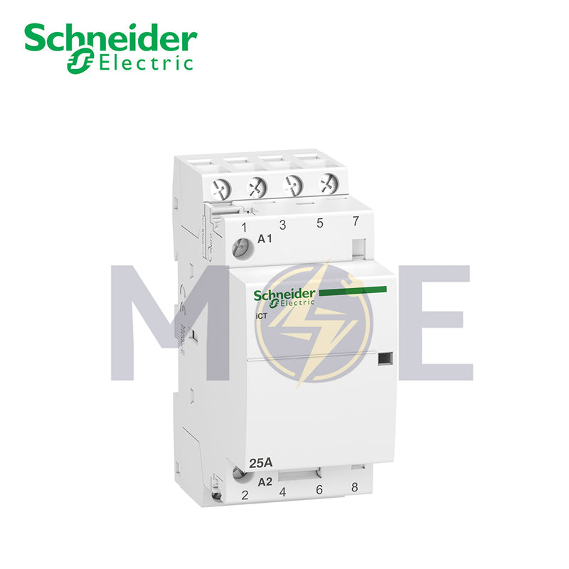 Schneider Modular Contactor ICT25A 4NO 220/240VAC 50Hz | SHNDR-A9C20834 ...