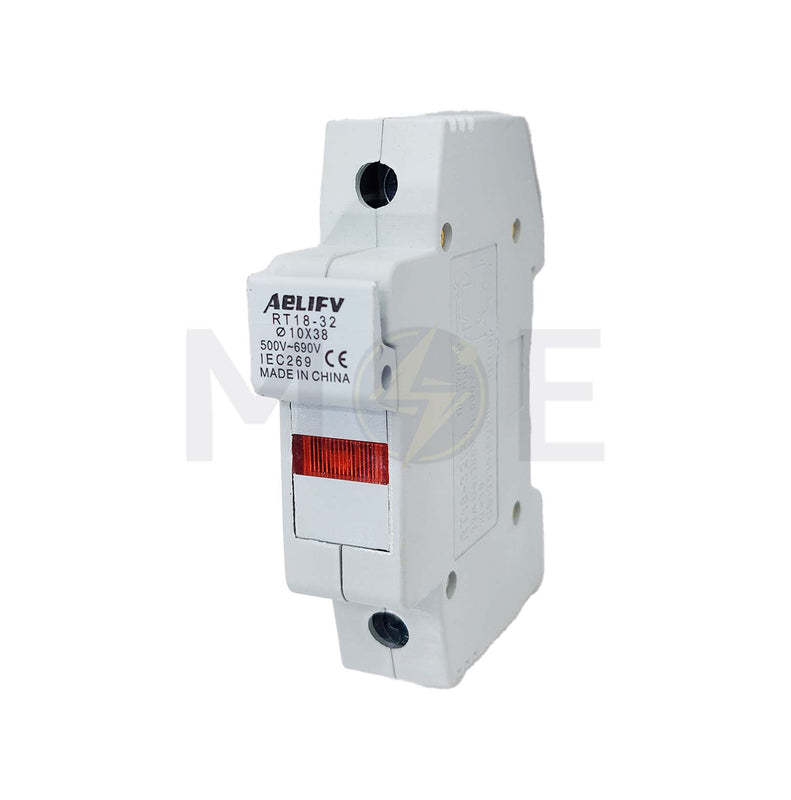 Aelifv Din Fuse Holder 10x38mm 32A 500VAC 1P 1module | RT18-32X-AC ...
